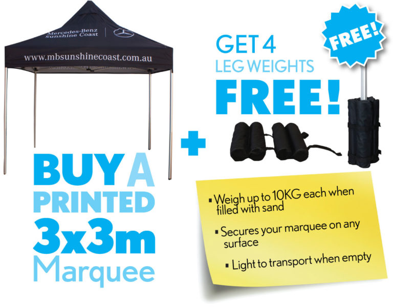 Marquee Rubber Weights Now In Stock - Portable Pop Up Marquees